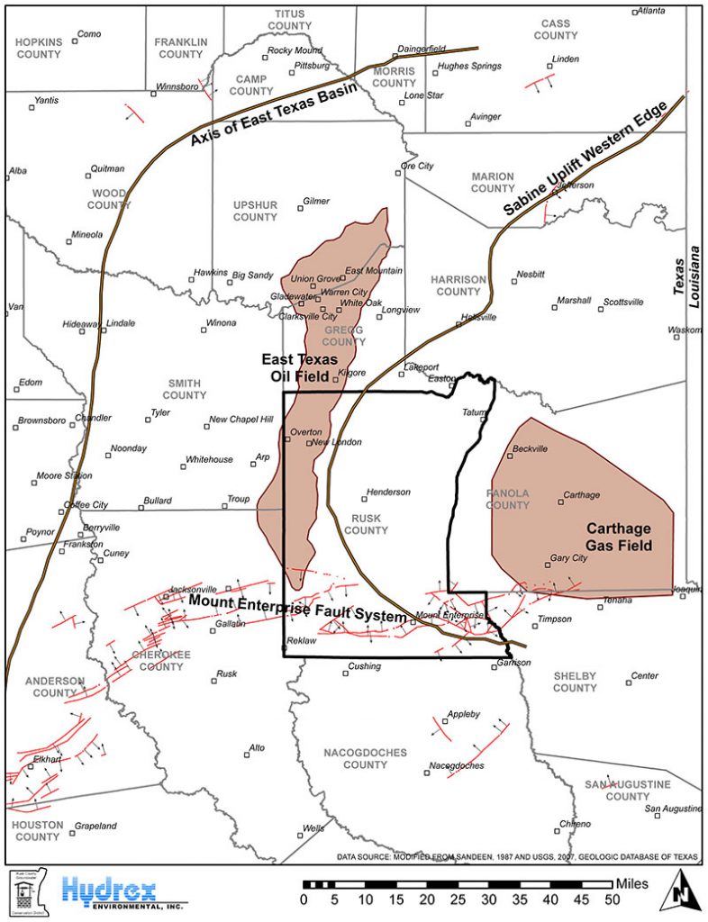 Rusk County Groundwater Geology | Rusk County Groundwater Conservation ...